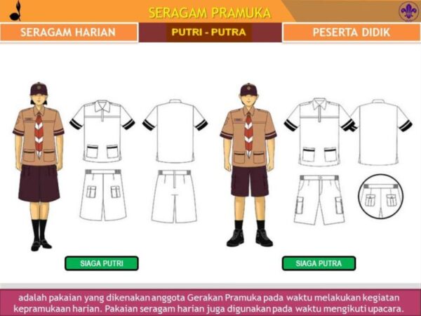 Mengenal Seragam Pramuka Siaga, Model, Warna dan Atributnya